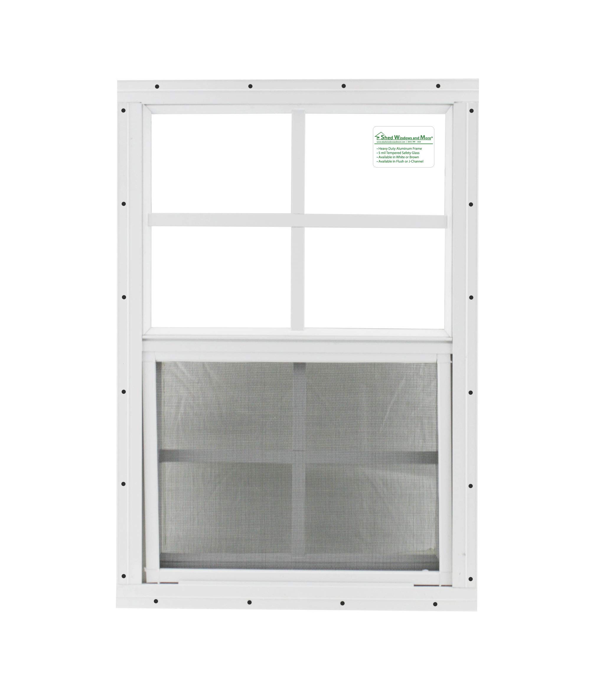 Shed Windows and More 12 X 18 Playhouse Window White Flush, Chicken Coop Window, Shed Window