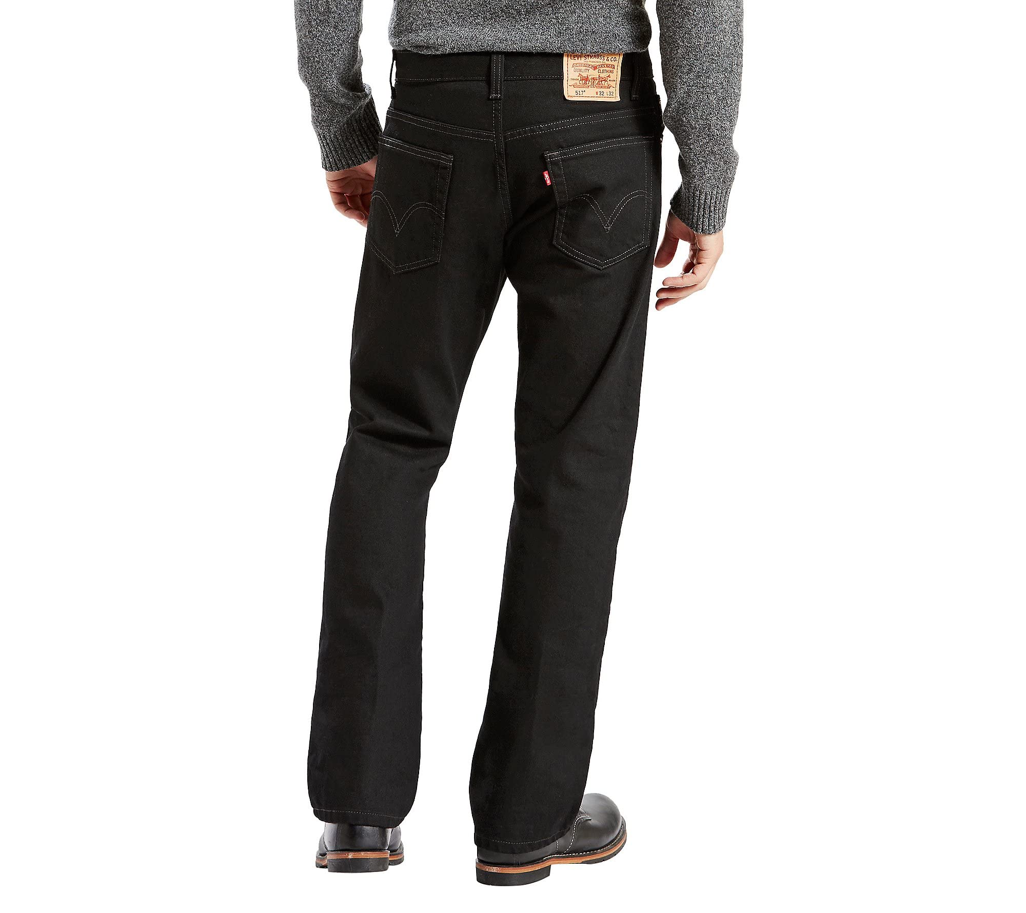 Levi's Men's 517 Boot Cut Jeans, Black, 40W x 34L
