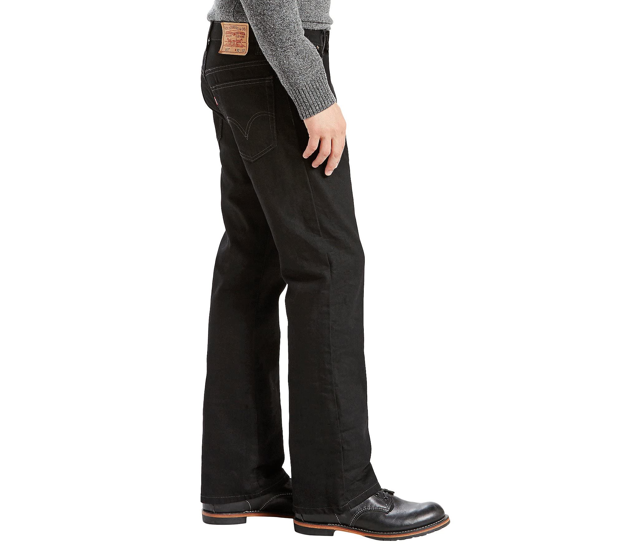 Levi's Men's 517 Boot Cut Jeans, Black, 40W x 34L