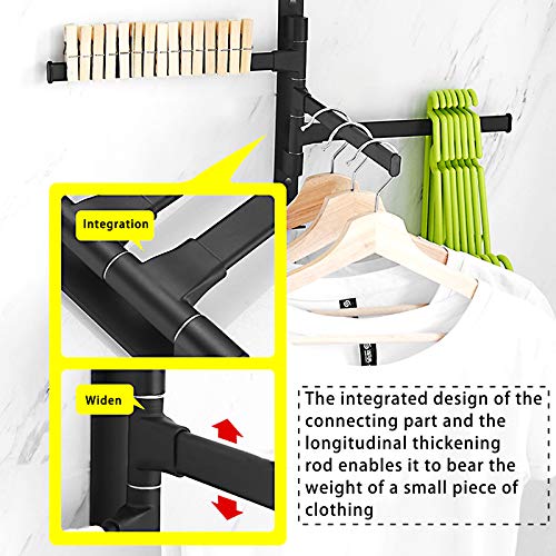 Towel Rack, Wall-Mounted Non-Perforated Bathroom Storage Rack,with 4 Arms Easy to Install, for Hanging Storage in Kitchen or Bathroom