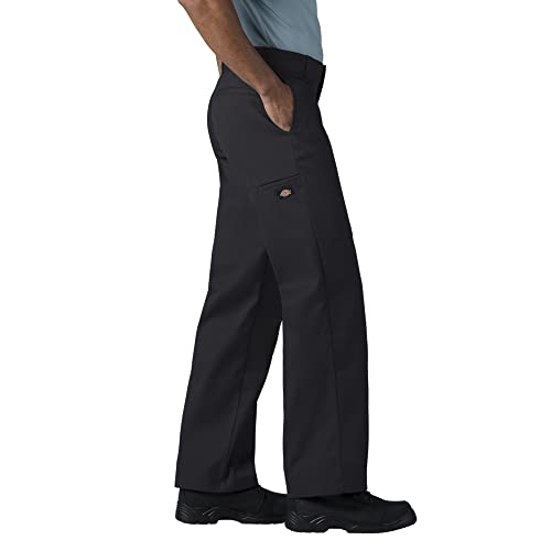 Dickies Men's Loose Fit Double Knee Twill Work Pant, Black, 38W x 30L