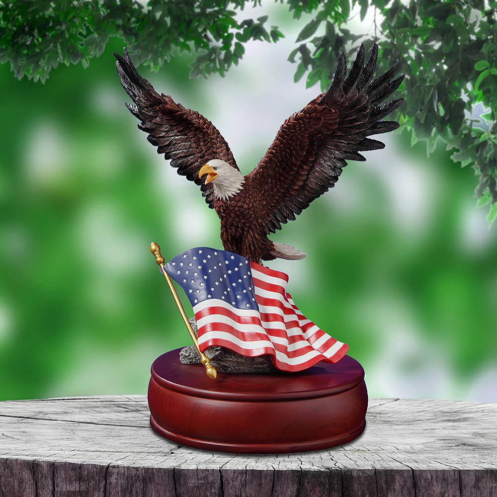 The San Francisco Music Box Company American Eagle Muscial Figurine