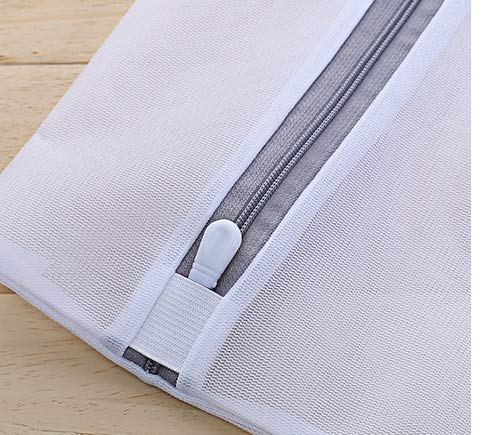 Heng happy 3pcs Small Mesh Laundry Bags for Socks,Delicates, Washing Machine,Underwear, Lingerie, 12 x 16 inches
