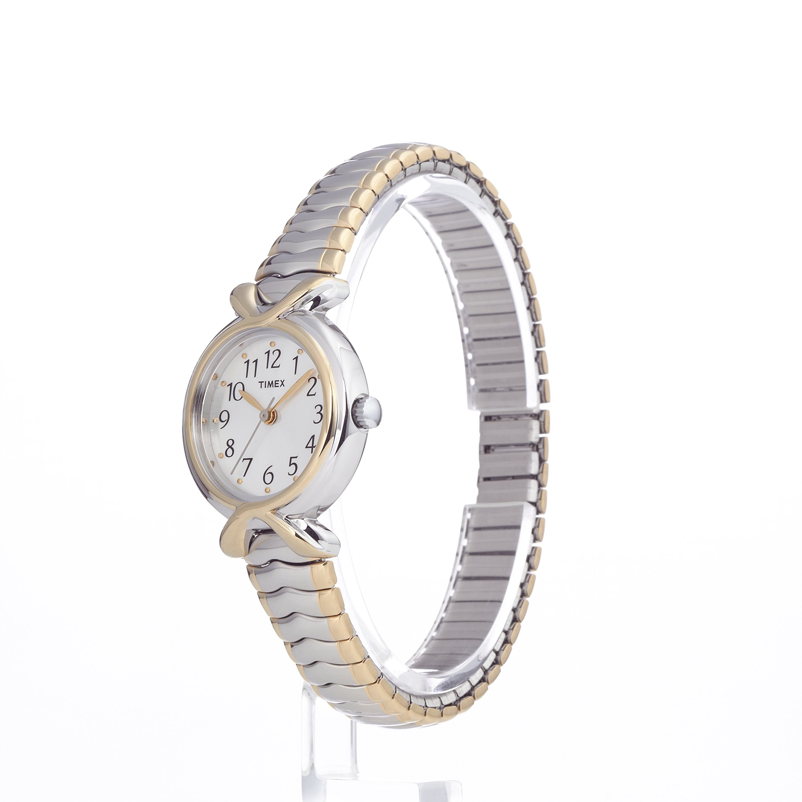 Timex Women's T21854 Pleasant Street Two-Tone Stainless Steel Expansion Band Watch