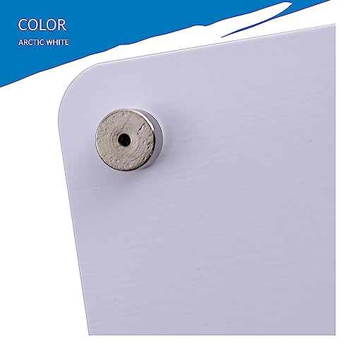 Iceberg Clarity Glass Personal Dry Erase Board, Office Supplies, with Ultra-White Back and Aluminum Frame, 9" x 12"