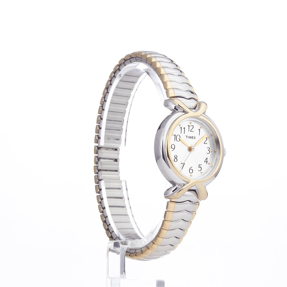 Timex Women's T21854 Pleasant Street Two-Tone Stainless Steel Expansion Band Watch
