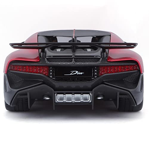 Bburago Bugatti Divo 1/18 Diecast Model Car 11045 Red, (18-11045MTRD)