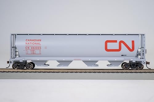 Bachmann Trains - Canadian 4 Bay Cylindrical Grain Hopper - Canadian National - HO Scale