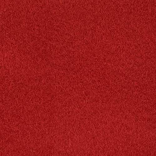 100% Wool Felt, 36 x 36 inch Piece (1 Yard), Made in The USA (Ruby Red)