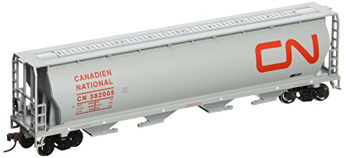 Bachmann Trains - Canadian 4 Bay Cylindrical Grain Hopper - Canadian National - HO Scale