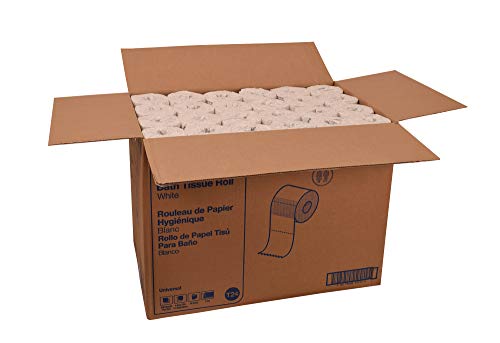 Tork Bath Tissue Roll Universal 2-ply For everyday use at home Biodegradable 4.375x3.75", 500 sheets/roll, 96 rolls/case
