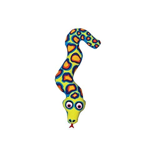 Petmate Fat Cat Incredible Strapping Yankers Dog Toy, Snake (Colors May Vary)