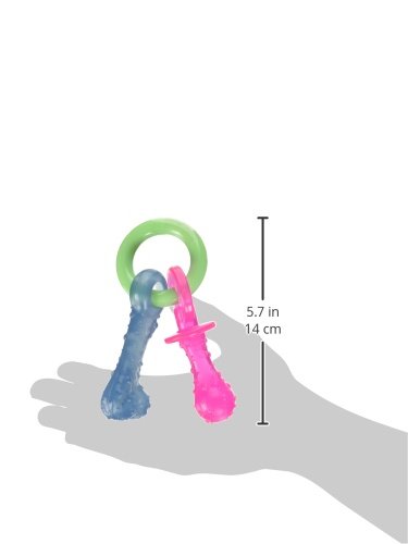 Nylabone Puppy Pacifier Chew Toy, Teething Toys for Puppies, Bacon Flavor, Small - Up to 25 lbs, 1 Count