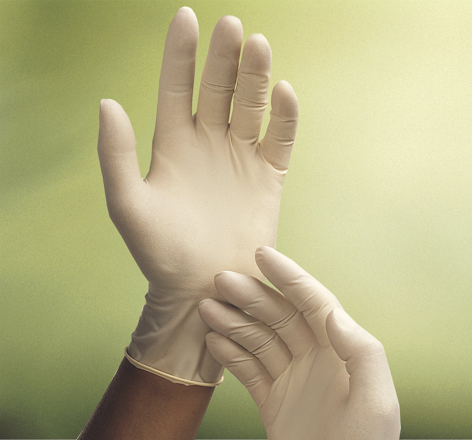 Adenna GLD260 Gold 6 mil Powder-Free Latex Gloves, Medical Grade, White, X-Small, Box of 100