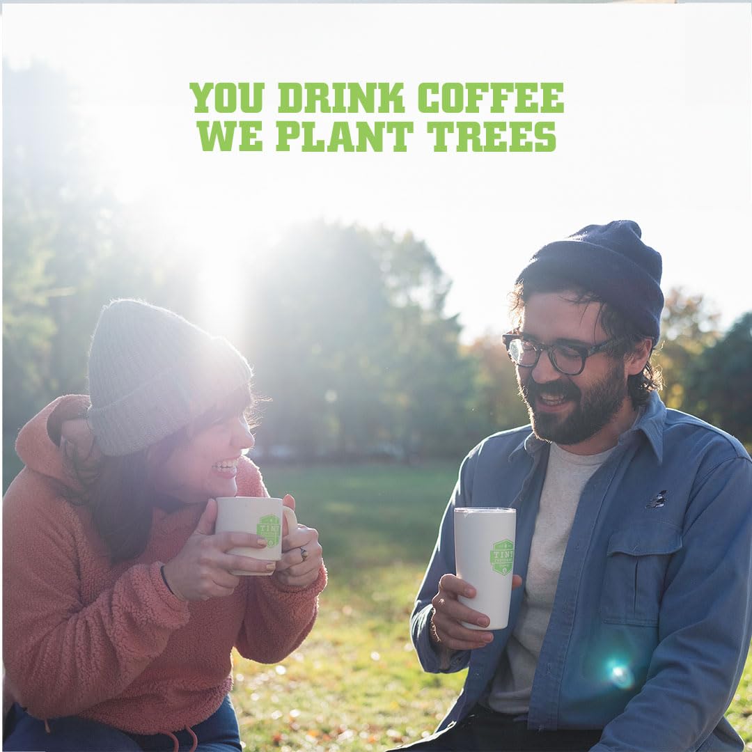 Tiny Footprint Coffee - Organic Cold Brew & Press Elixir | Blend of Light & Dark Roasts | Shade-Gown Ground Coffee, Carbon Negative, 16 Ounce