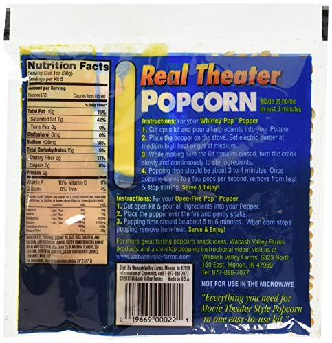 Wabash Valley Farms, Single Real Theater Popcorn All Inclusive Popping Kit
