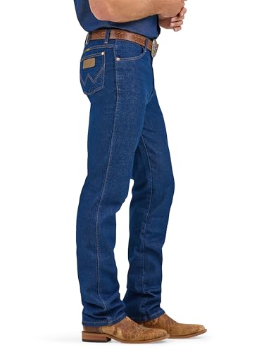 Wrangler Men's Cowboy Cut Slim Fit Jean, Prewashed Indigo, 30W x 36L