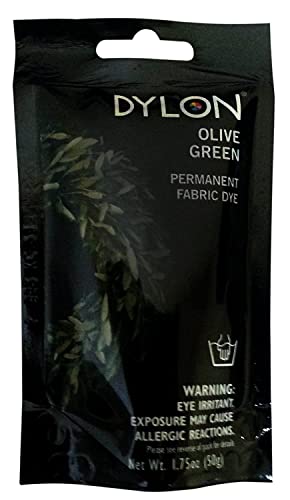 Dritz Dylon 87034 Permanent Fabric Dye, Olive Green, 1.75-Ounce
