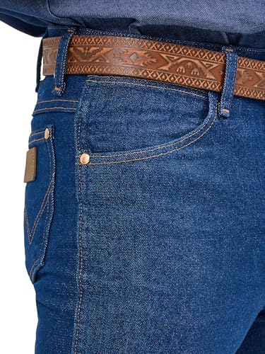Wrangler Men's Cowboy Cut Slim Fit Jean, Prewashed Indigo, 30W x 36L