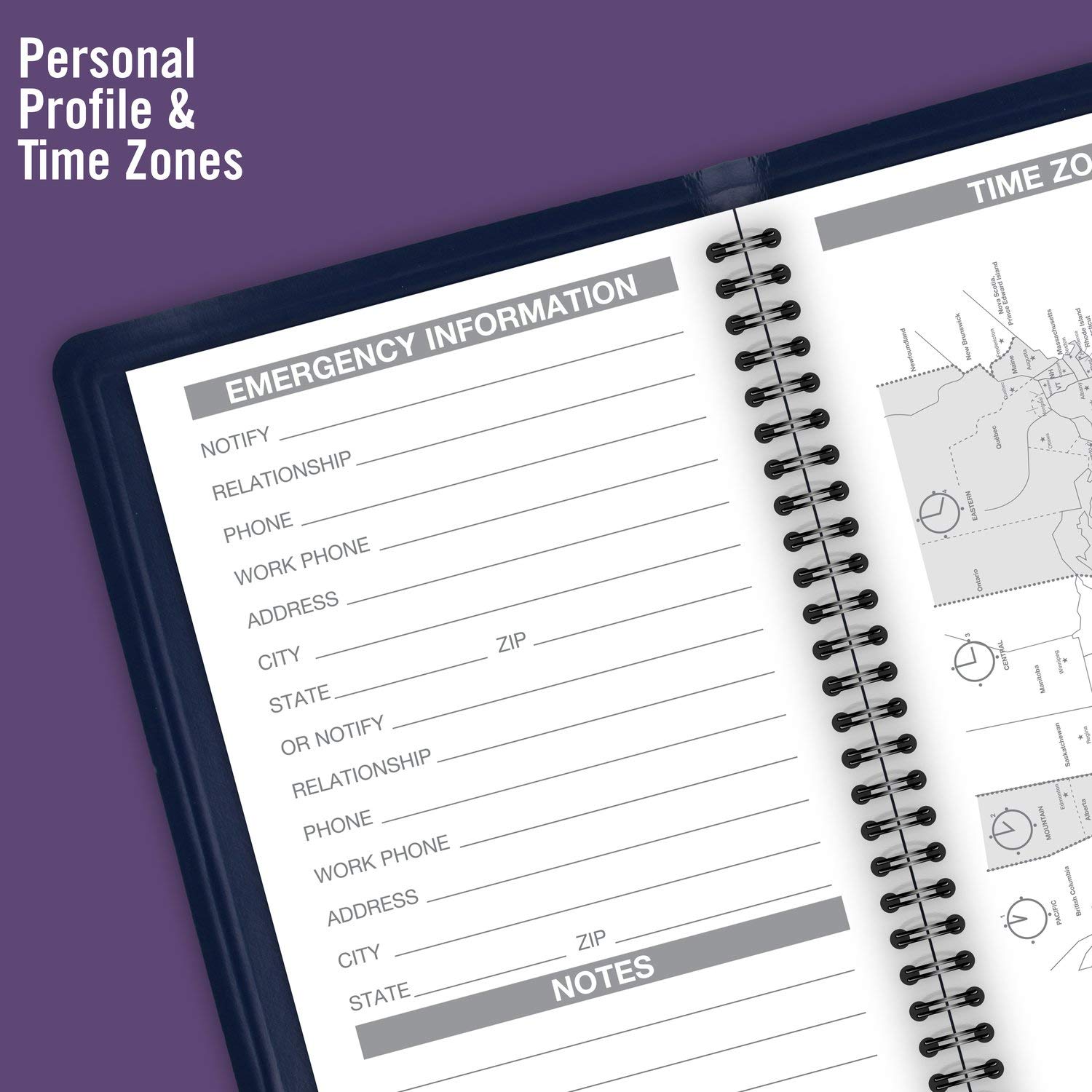 Mead Telephone & Address Book, Large Print, 700+ Entries, 4-7/8" x 8", Color Selected for You, 1 Count (TLMM0410)