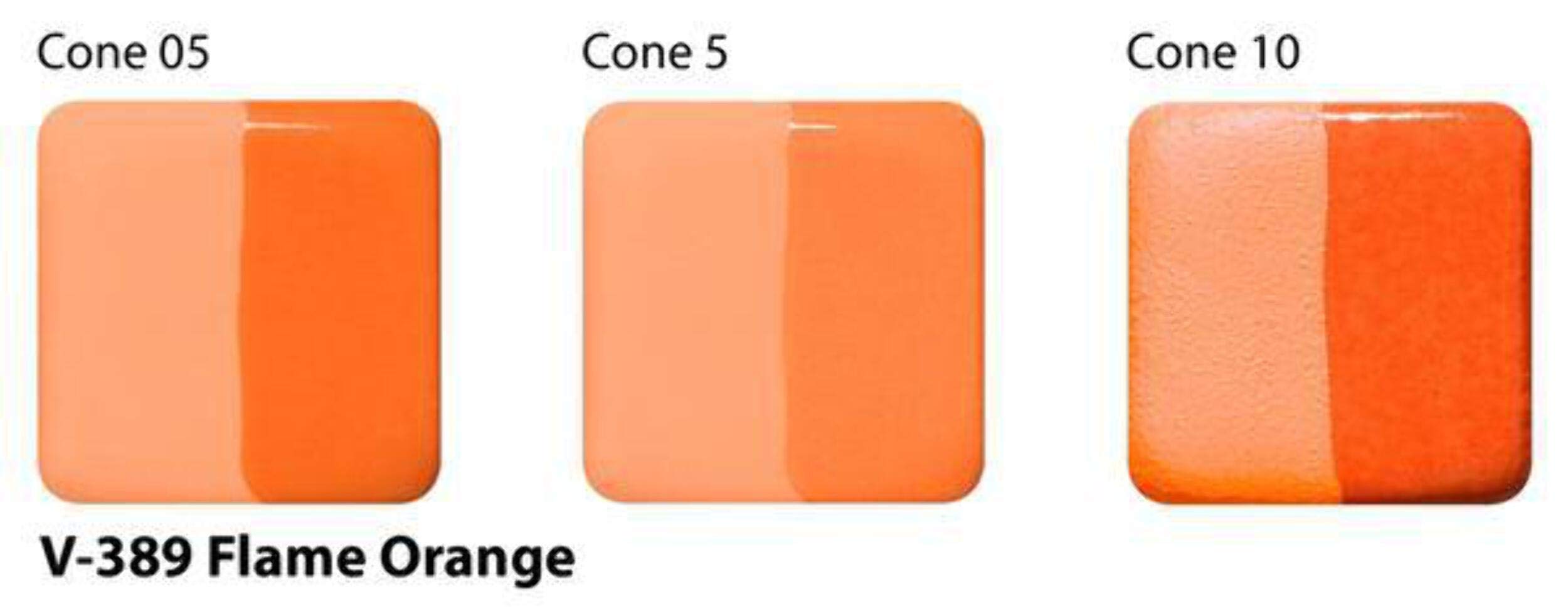 Amaco Velvet Underglaze - 2 oz - V-389 Flame Orange