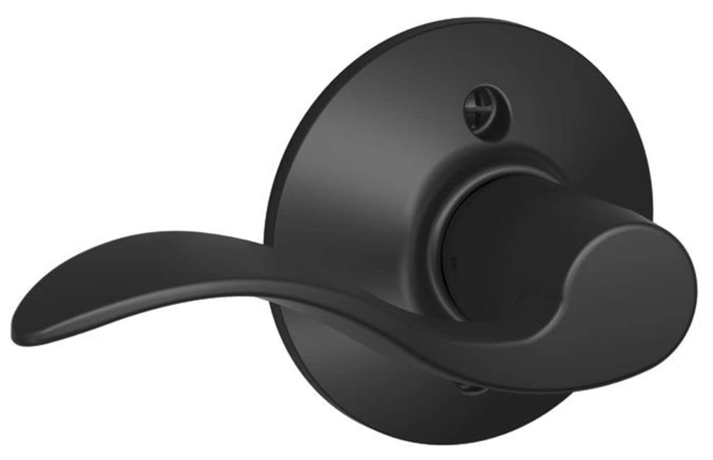Schlage F170 ACC 622 LH Left Handed Accent Door Lever, One Sided Non-Turning Dummy Door Handle, Matte Black