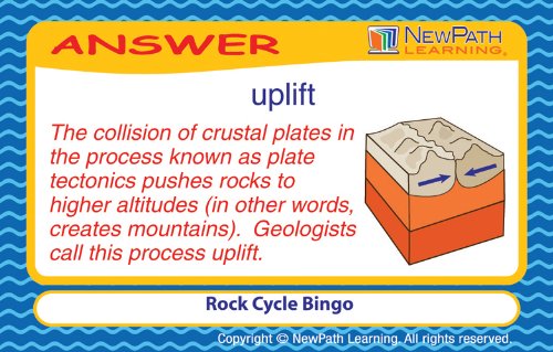 NewPath Learning - 24-6017 Rock Cycle Bingo Game, Grade 5-9