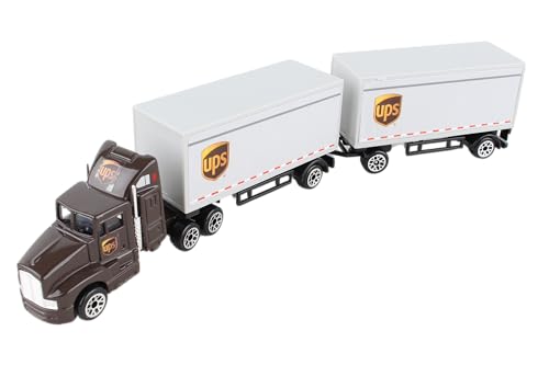 Daron UPS Die Cast Tractor with 2 Trailers