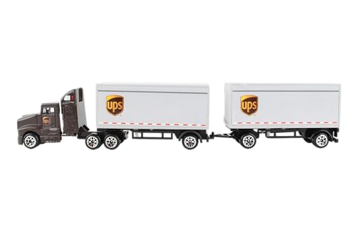 Daron UPS Die Cast Tractor with 2 Trailers
