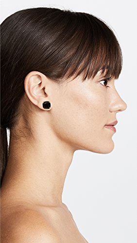 kate spade new york "Essentials" Jet Small Square Studs