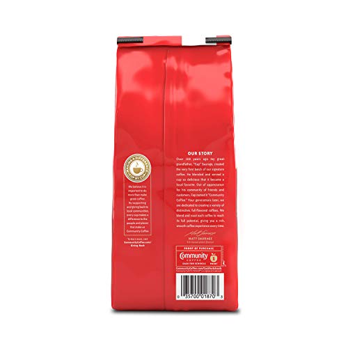 Community Coffee Premium Ground Coffee, French Vanilla Flavored, Medium Roast, 12 oz., (Pack of 3)