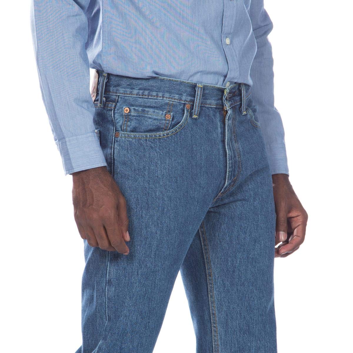 Levi's Men's 505 Regular Fit Jeans (Also Available in Big & Tall), (New) Medium Stonewash, 34W x 34L