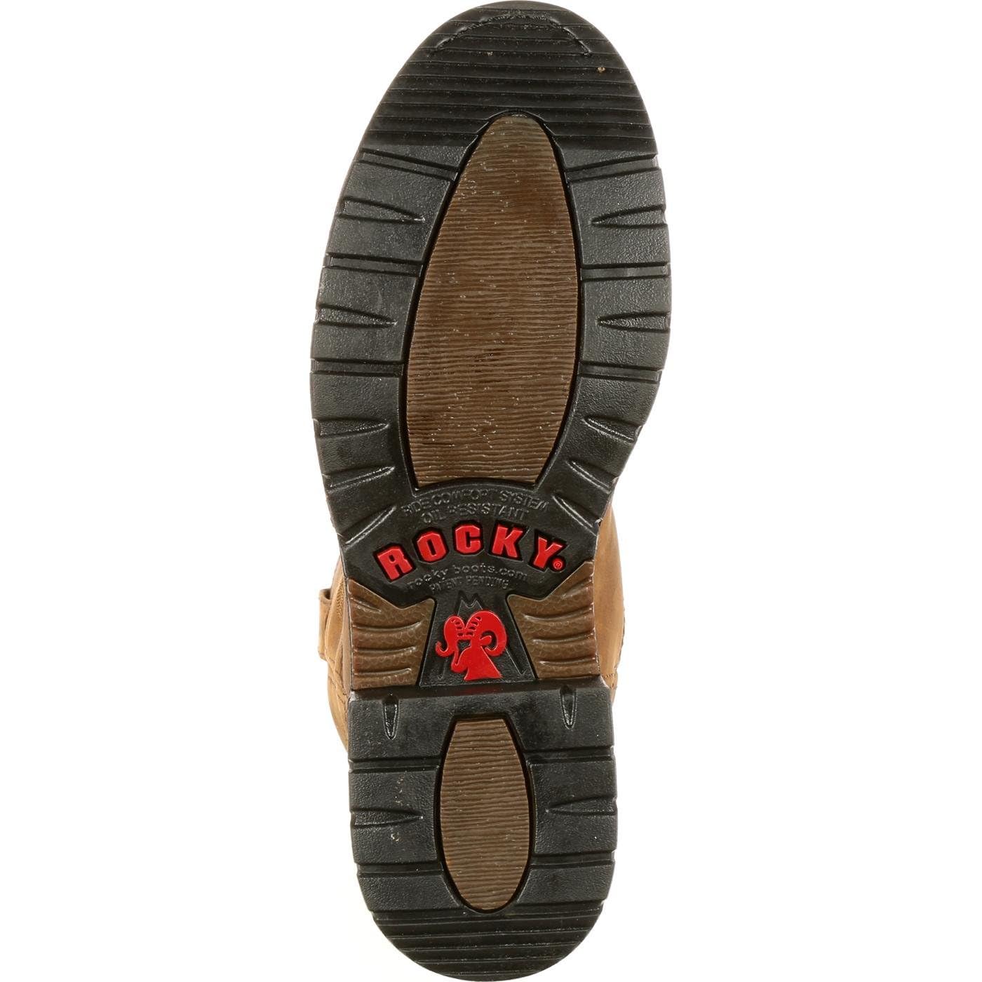 ROCKY Original Ride Branson Roper Waterproof Western Boots, Aztec Crazy Horse, Size 9.5(ME)