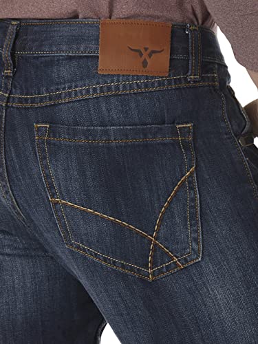 Wrangler mens 20x No. 42 Vintage Boot Cut jeans, River Denim, 34W x 36L US