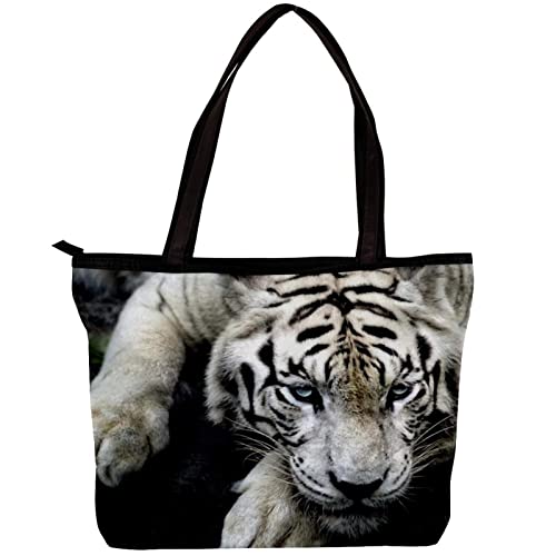 Tote Bag Women Satchel Bag Handbag Stylish Tote Handbag for Women Hobo Bag Fashion Crossbody Bag, Animal White Tiger