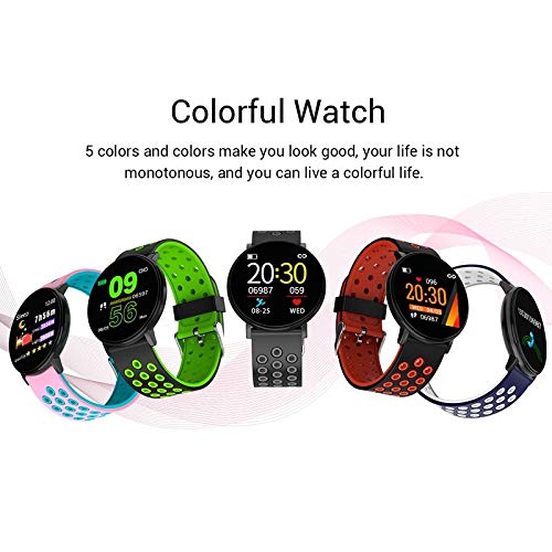 XXXDXDP Smart Watch Men Women Blood Pressure Smartwatch Watch Waterproof Heart Rate Tracker Sport Clock Watch Smart for Android iOS (Color : D)