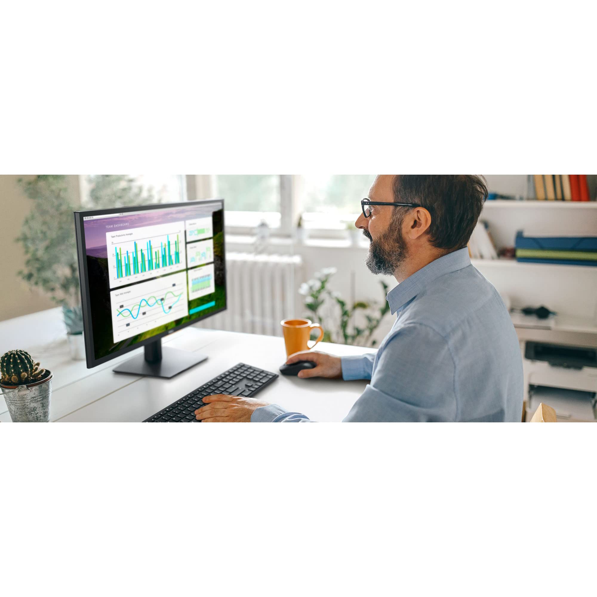 Dell E2722HS 27" LED LCD Monitor, Black