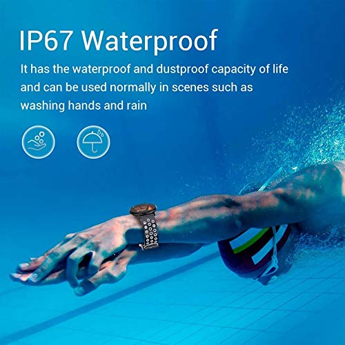 XXXDXDP Smart Watch Men Women Blood Pressure Smartwatch Watch Waterproof Heart Rate Tracker Sport Clock Watch Smart for Android iOS (Color : D)