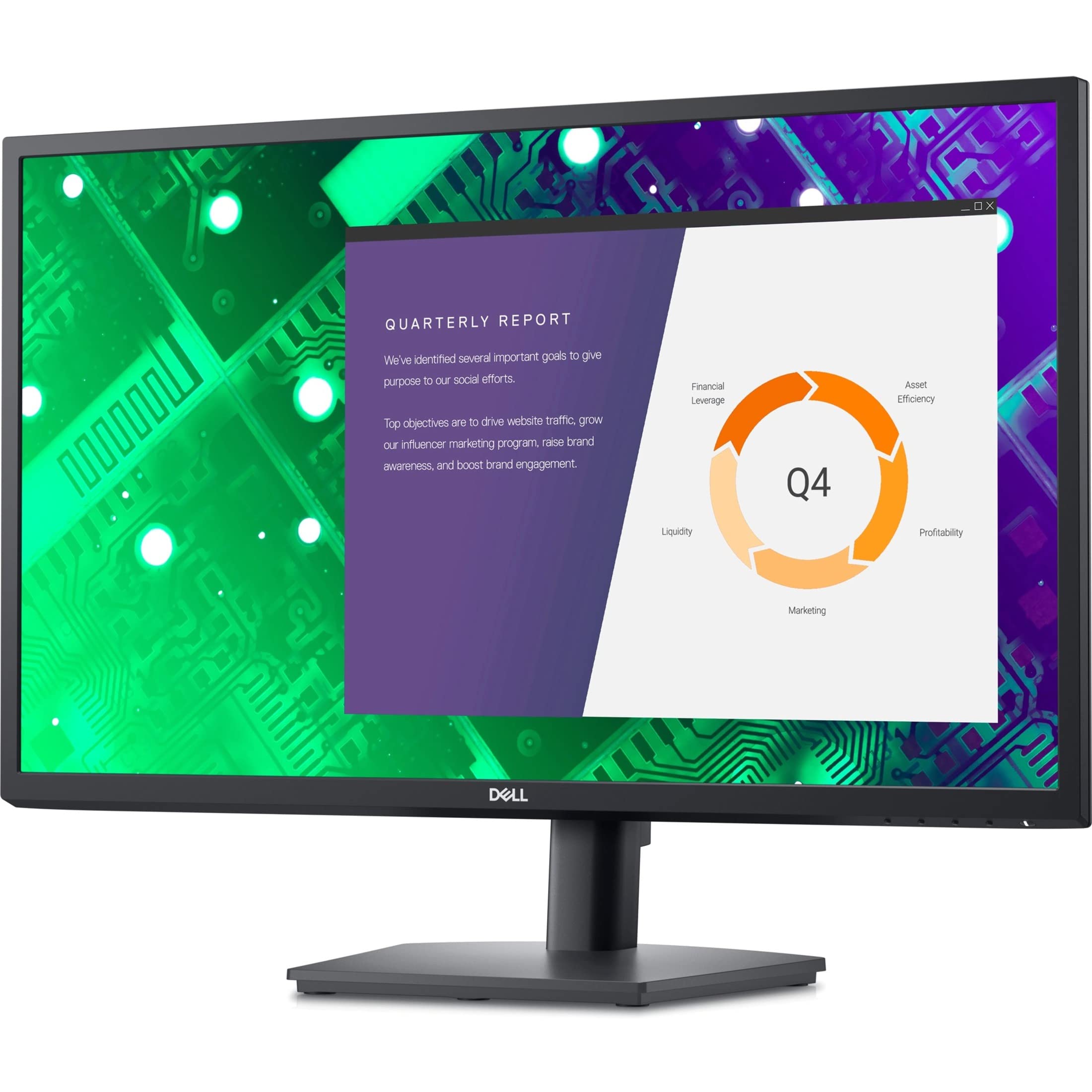 Dell E2722HS 27" LED LCD Monitor, Black
