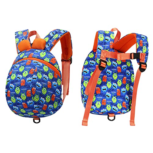 Cusangel Kid Backpack with Leash for Toddler boys, Dinosaur Toddler Backpack Leash for Boys, Toddler Harness Backpack with Leash