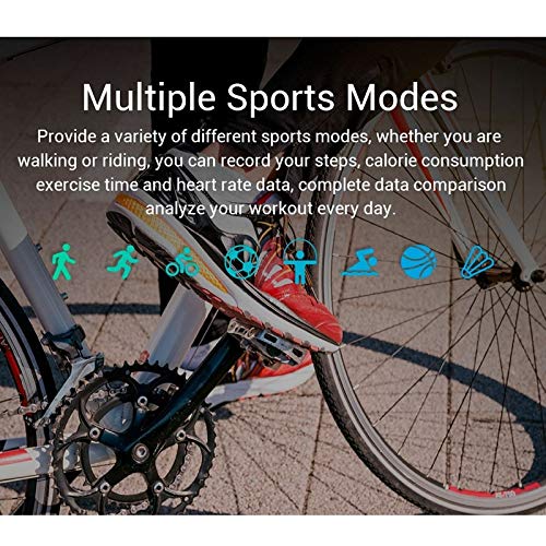 XXXDXDP Smart Watch Men Women Blood Pressure Smartwatch Watch Waterproof Heart Rate Tracker Sport Clock Watch Smart for Android iOS (Color : D)