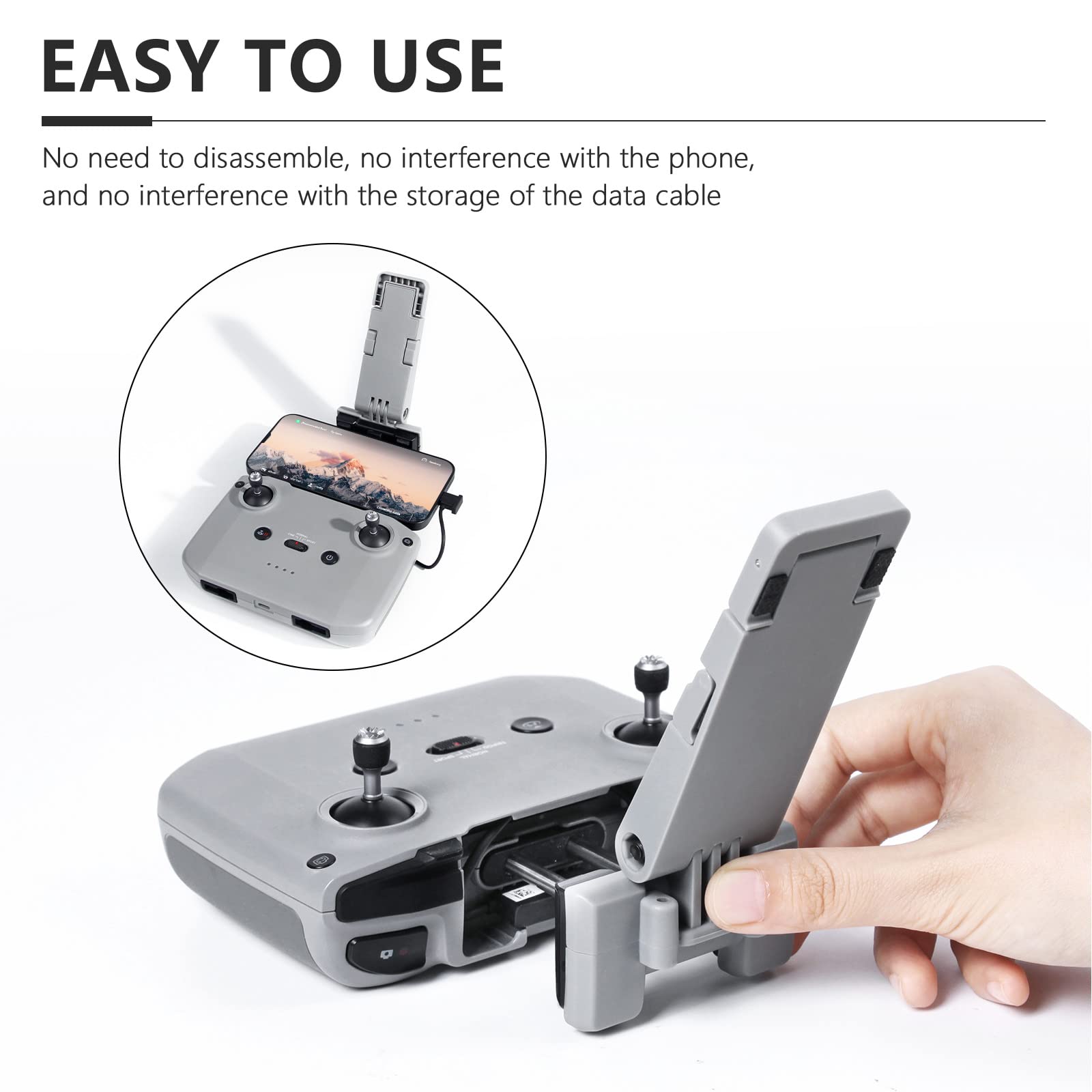 judunmsk Tablet Holder + Lanyard + Type-C Data Cables kit, DJI Mavic Mini 3/Mini 2 SE/Mini 2/Air 2 /Air 2S/Mavic 3 Accessories,Compatible with 7-12 inch Tablet Mount Kit