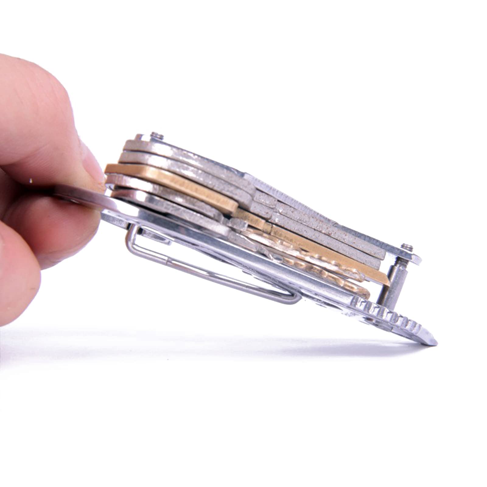 Pocket Tool, Key Holder, Multi Tool For Men, Pocket Clip With Pry Bar Bottle Opener Belt Cutter