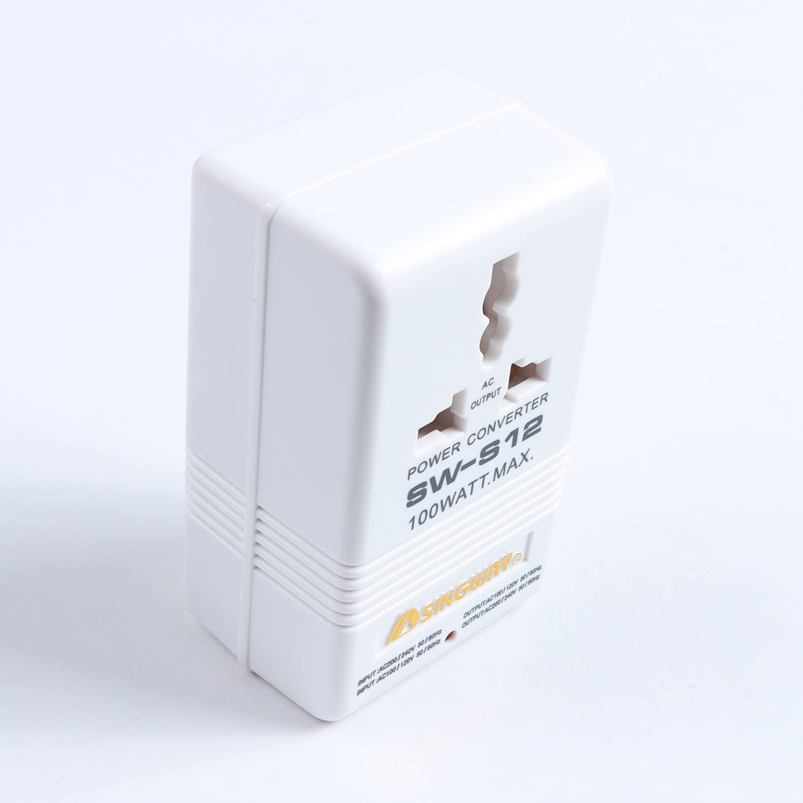 abollunn 100W Voltage Converter, Step Up/Down Convert from 110 Volt to 220 Volt and from 220 Volt to 110 Volt Voltage Converter Transformer for Travel, Camping, RV and Home (White -100W)
