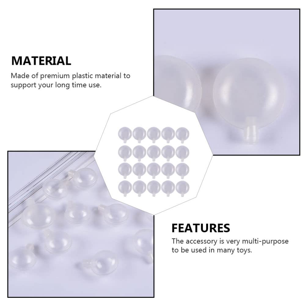 Toyvian 100pcs Rattle Box Repair Toy Squeakers Rattle Balls Rattles Boxes Mixed for Sewing in Noise Maker Insert Pet Baby Toys 27mm