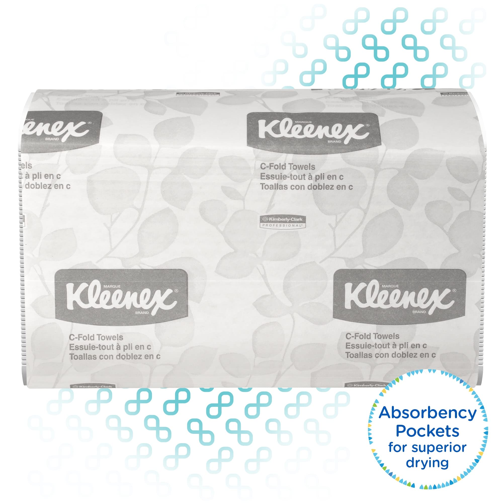 Kleenex(R) C-Fold Towels, 150 Towels/Sleeve, Pack Of 4 Sleeves, 150 Count (Pack of 4)