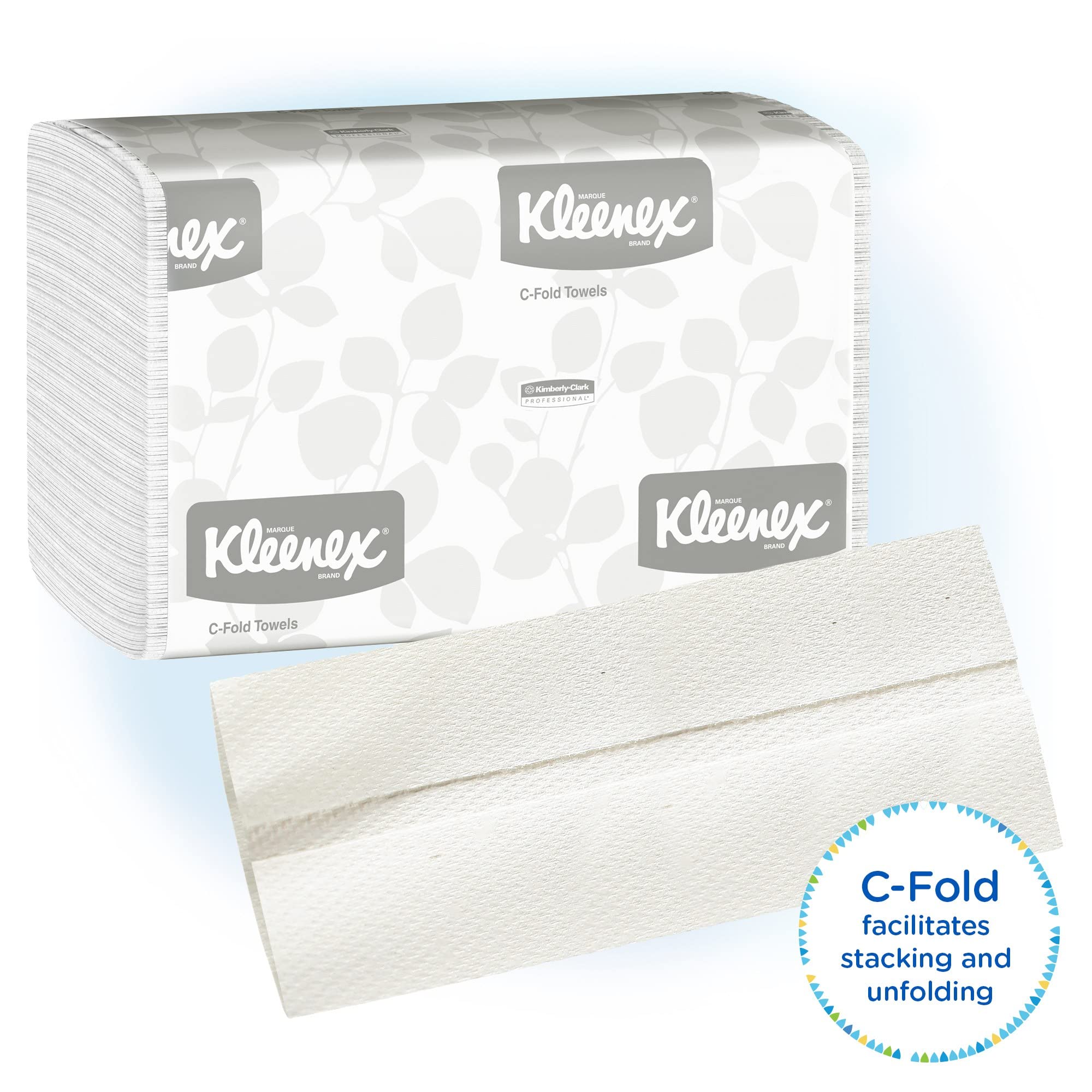 Kleenex(R) C-Fold Towels, 150 Towels/Sleeve, Pack Of 4 Sleeves, 150 Count (Pack of 4)