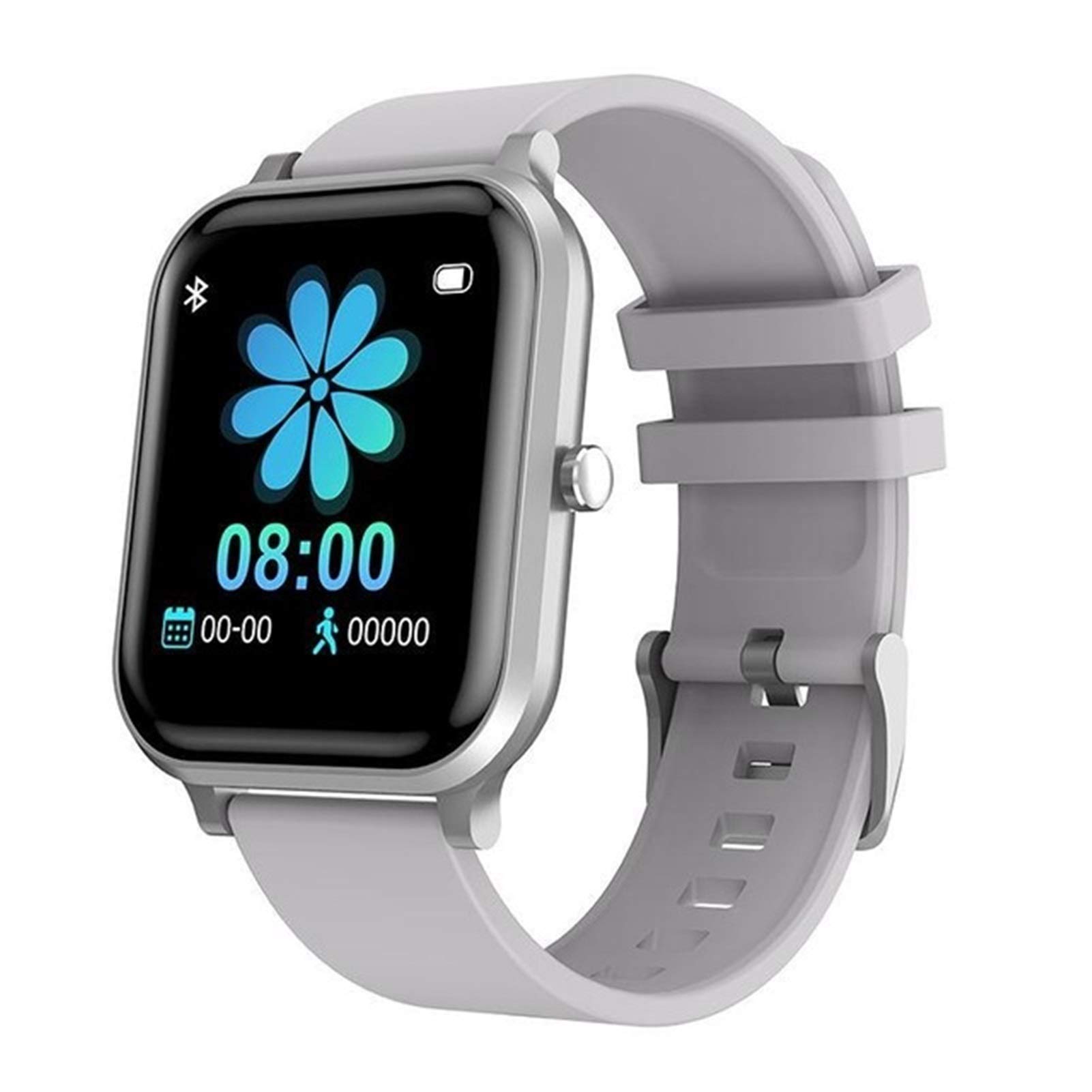 XXXDXDP Smart Watch Men Women Full Touch Heart Rate Blood Pressure Monitor Connect Smartwatch Fitness for iOS Android (Color : E)
