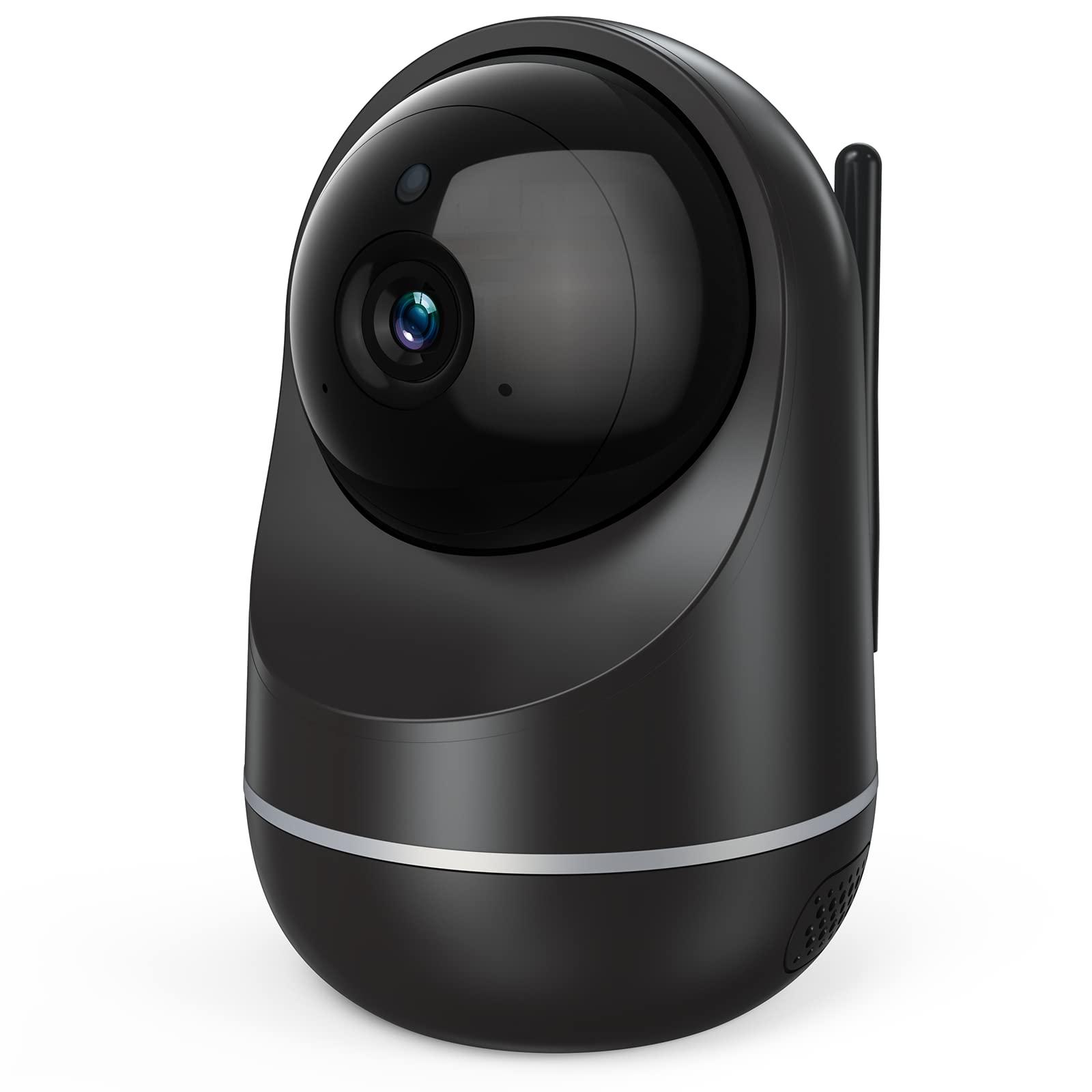2.4/5G Wi-Fi Camera for Home Security Camera, Indoor Camera for Pets/Nanny, pet Camera with 2-Way Audio, Sound Detection, Night Vision, black