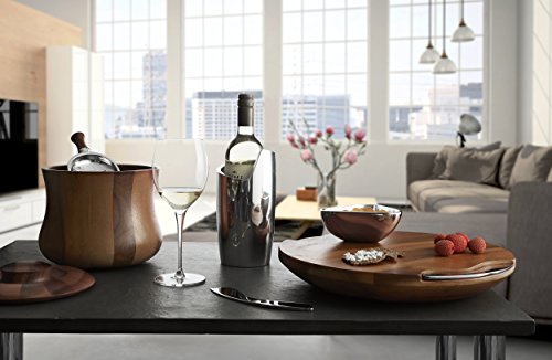 nambe Tilt Wine Chiller Bucket | Wine & Champagne Cooler for Parties, Dinner, Kitchen, Bar Cart | Insulated to Keep Wine & Beverages Cold | Holds Any 4.5”D x 7”H Bottle | Gift for Wine Enthusiasts